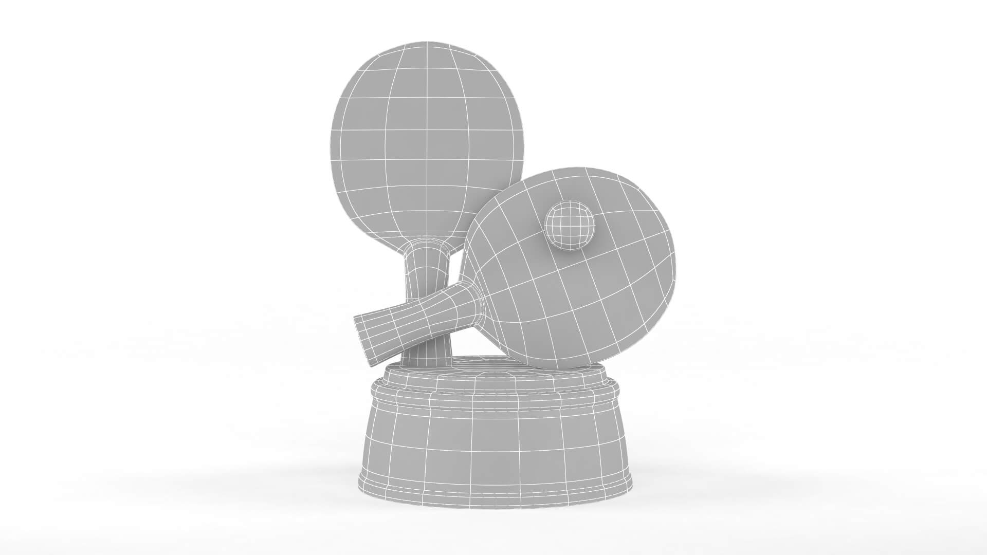 Ping Pong Trophy - 3D Model by Javidan