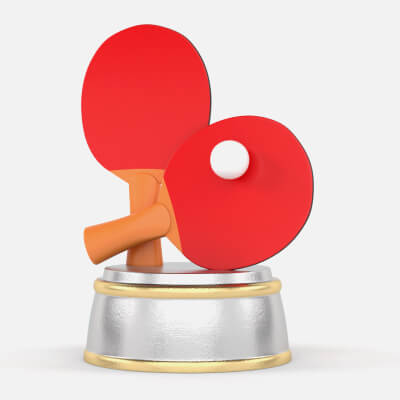 Ping Pong Trophy - 3D Model by Javidan