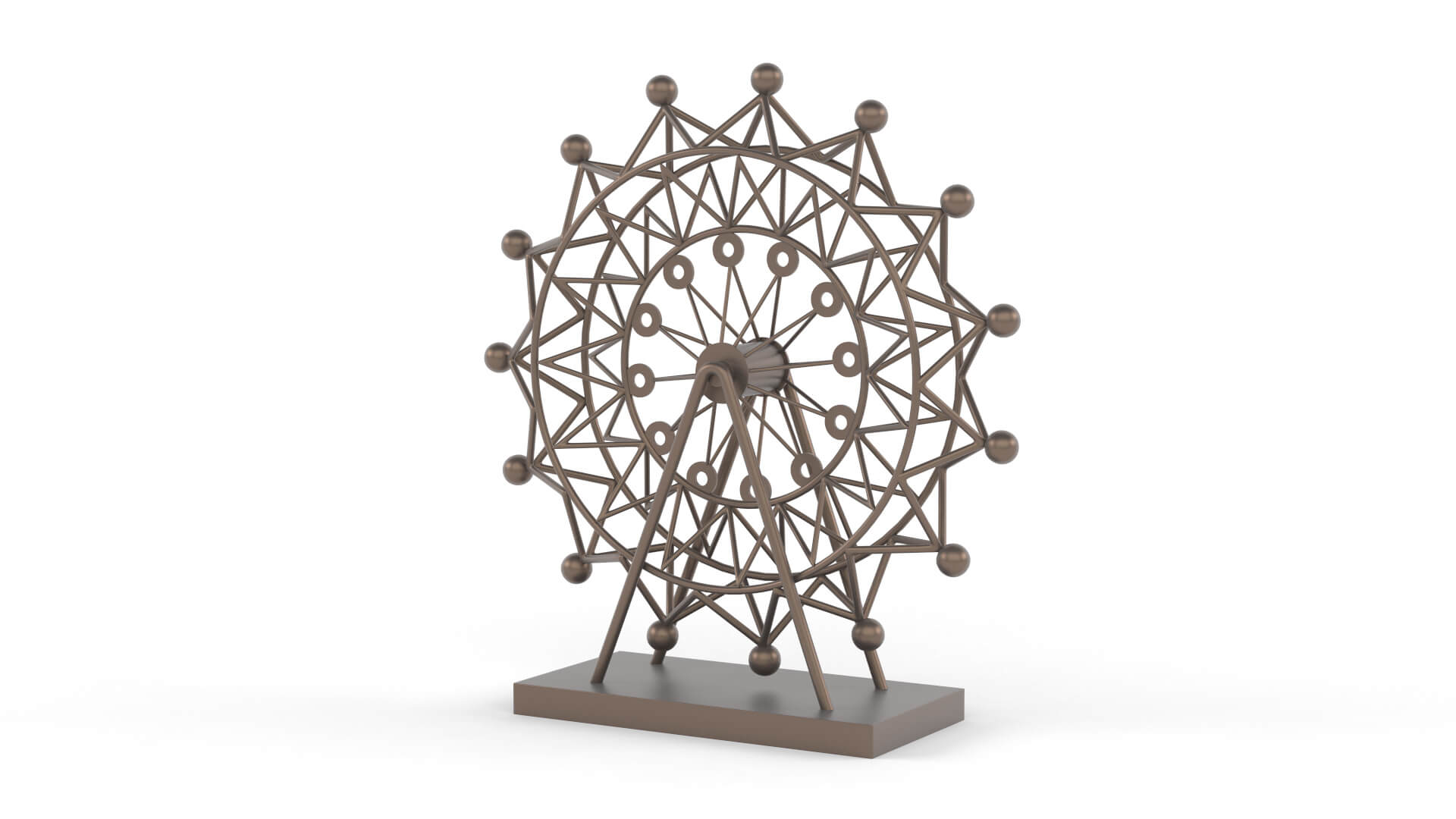 Retro Ferris Wheel - 3D Model by Javidan