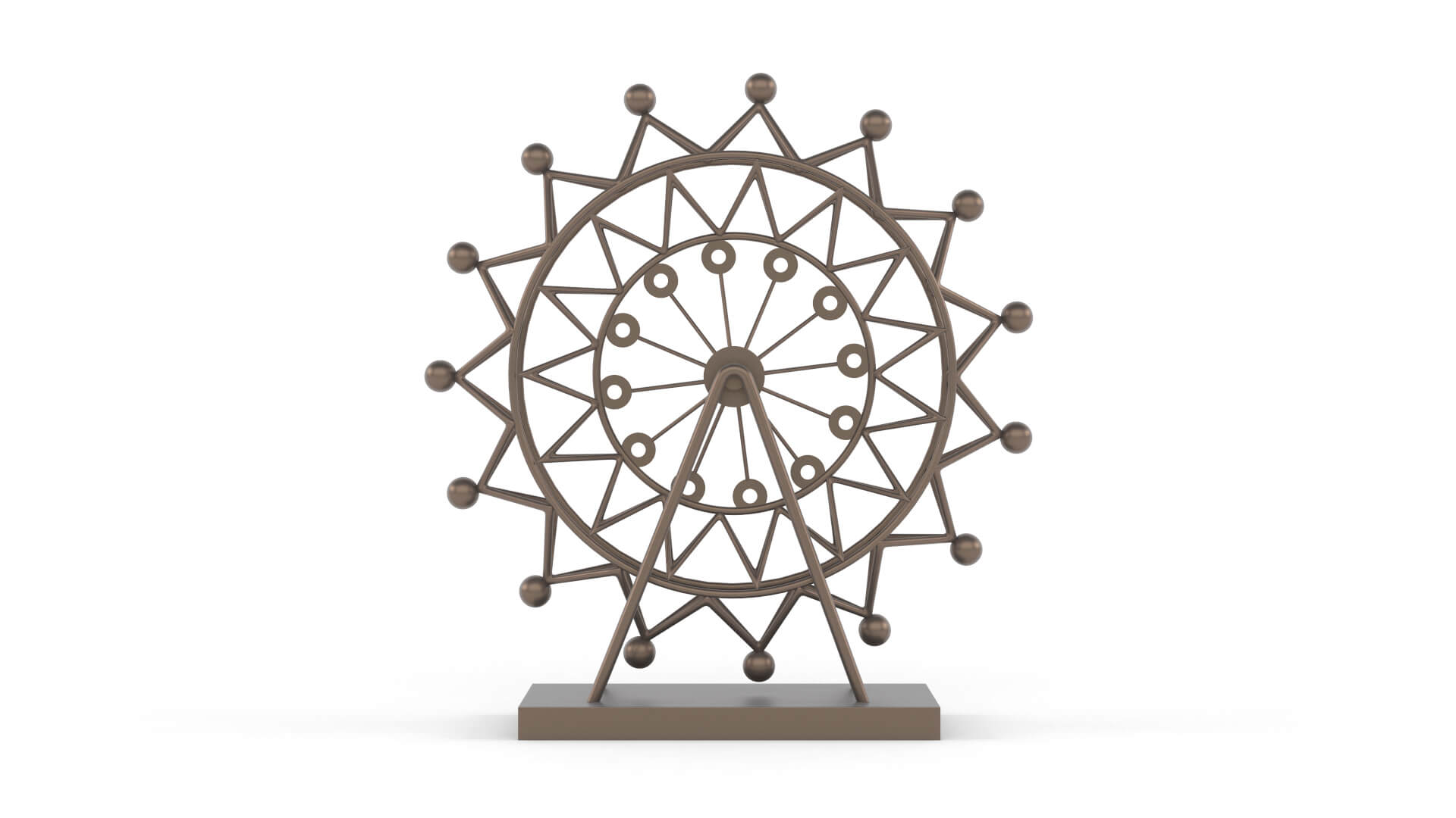 Retro Ferris Wheel - 3D Model by Javidan