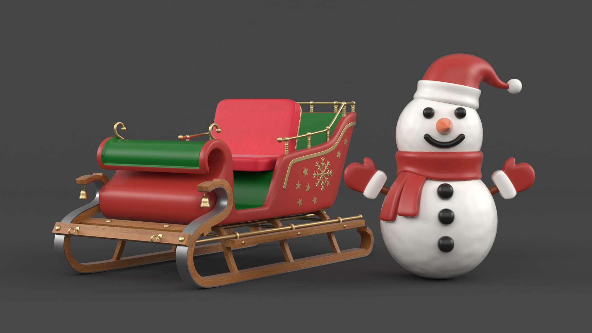 Santa Sleigh Model by Javidan