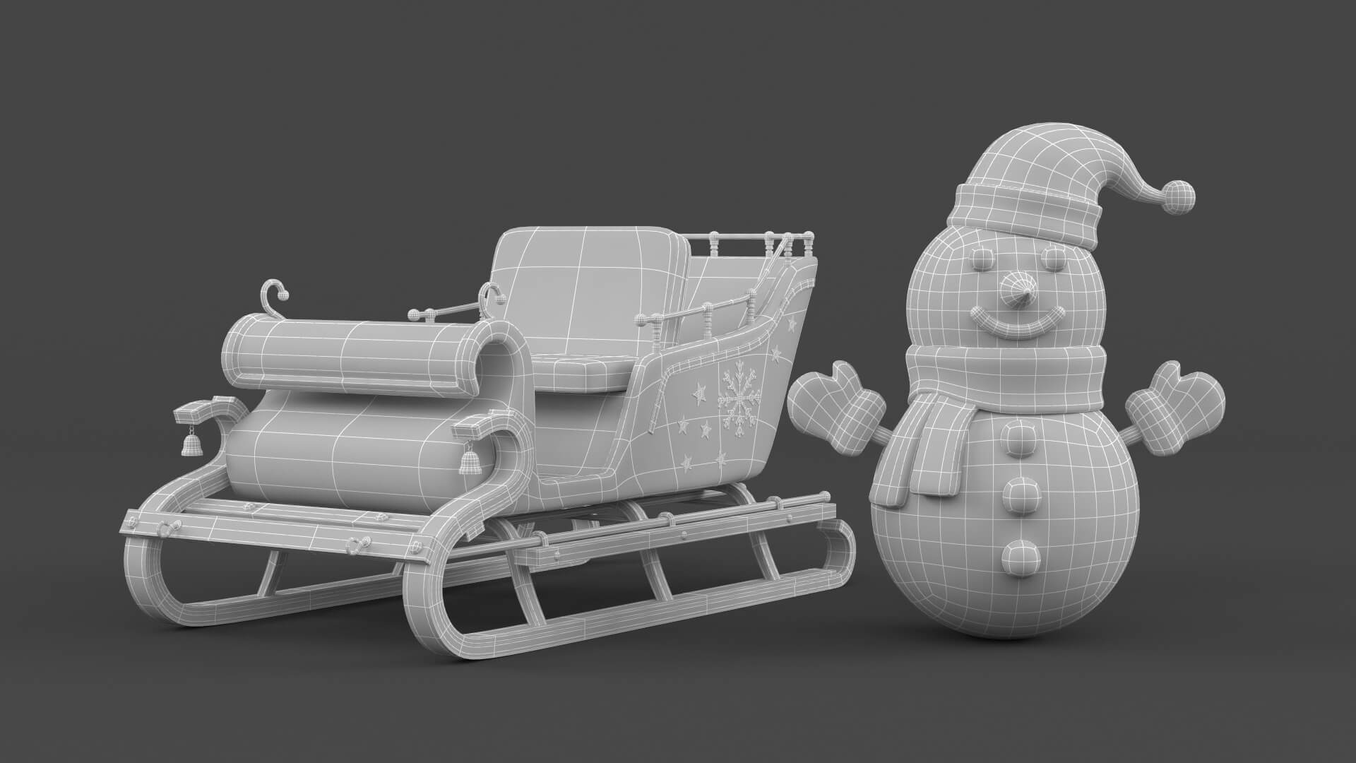 Santa Sleigh Model by Javidan