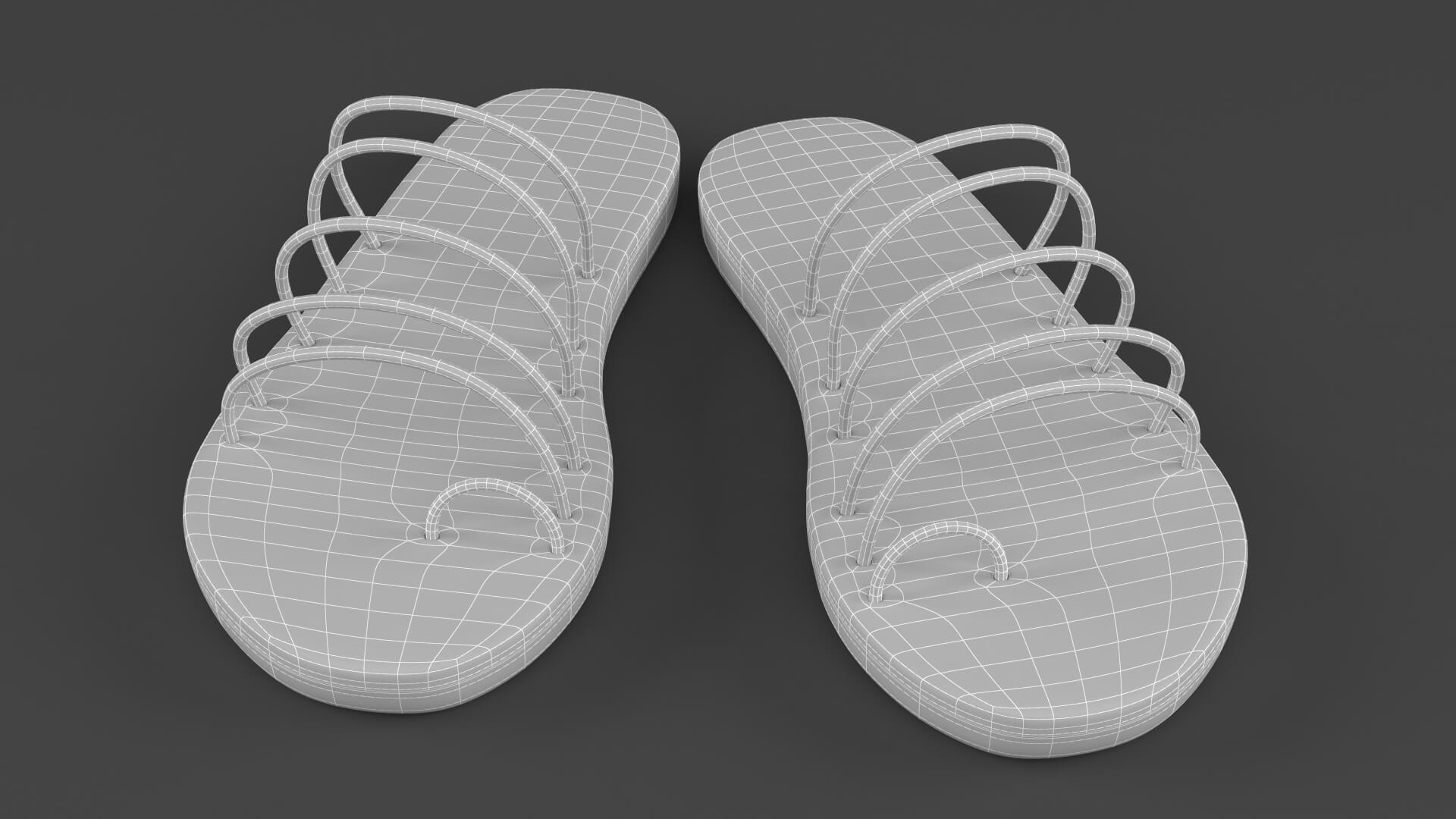 Slide Sandal - 3D Model by Javidan