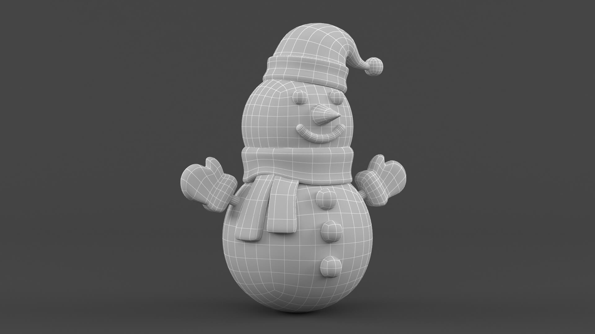 Snowman Model by Javidan