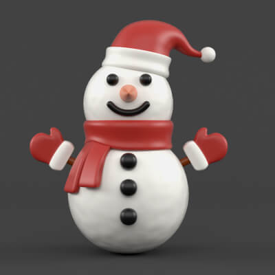 Snowman Model by Javidan