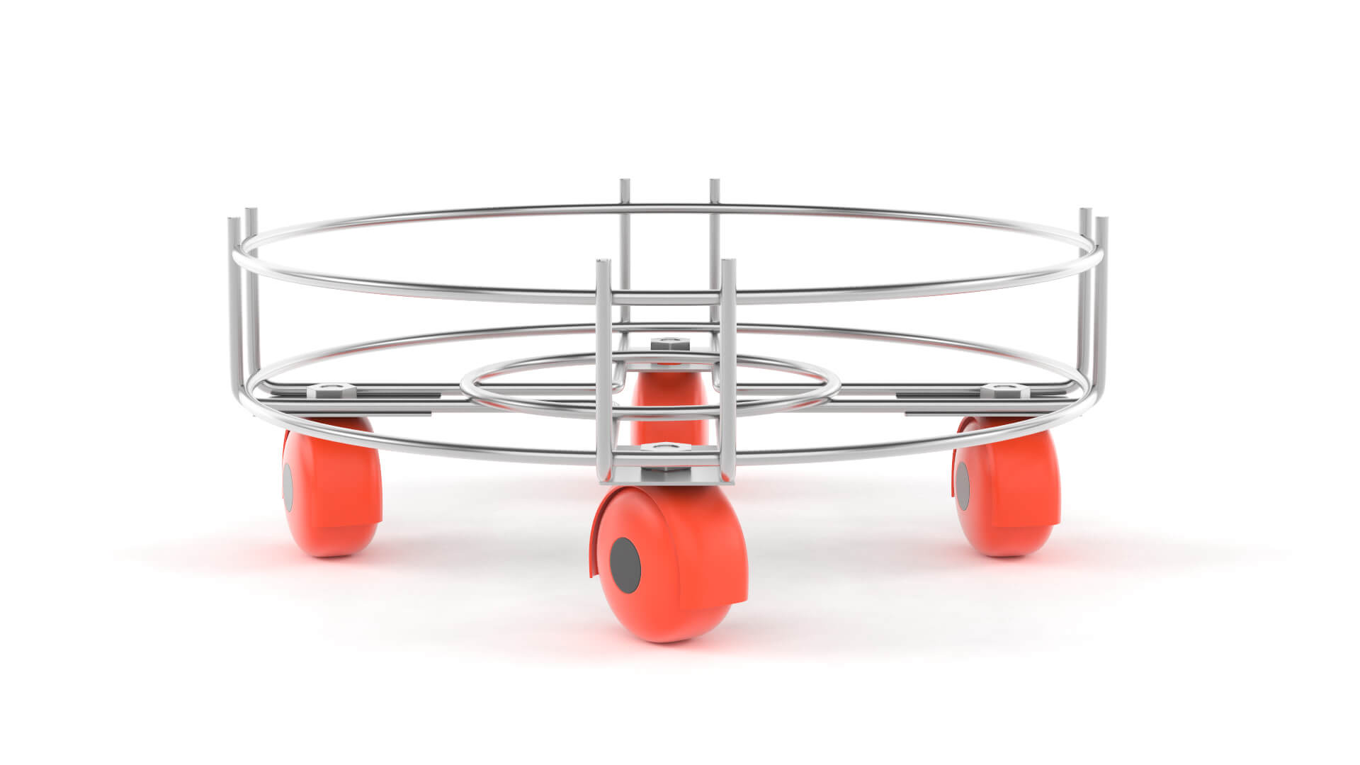 Stainless Steel Cylinder Trolly - Free 3D Model by Javidan