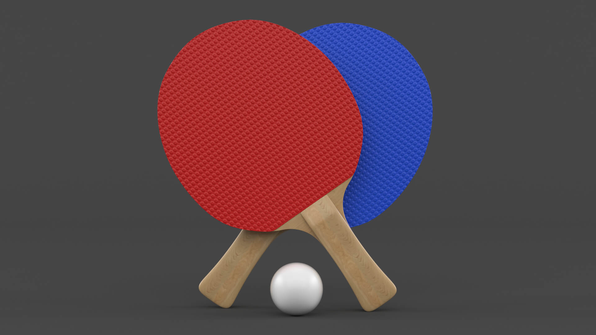 Table Tennis Rackets - 3D Model by Javidan