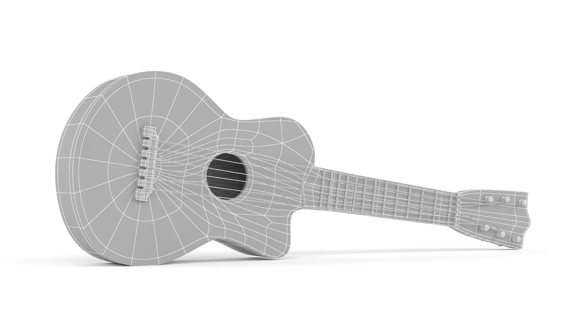 Toy Acoustic Guitar - 3D Model by Javidan