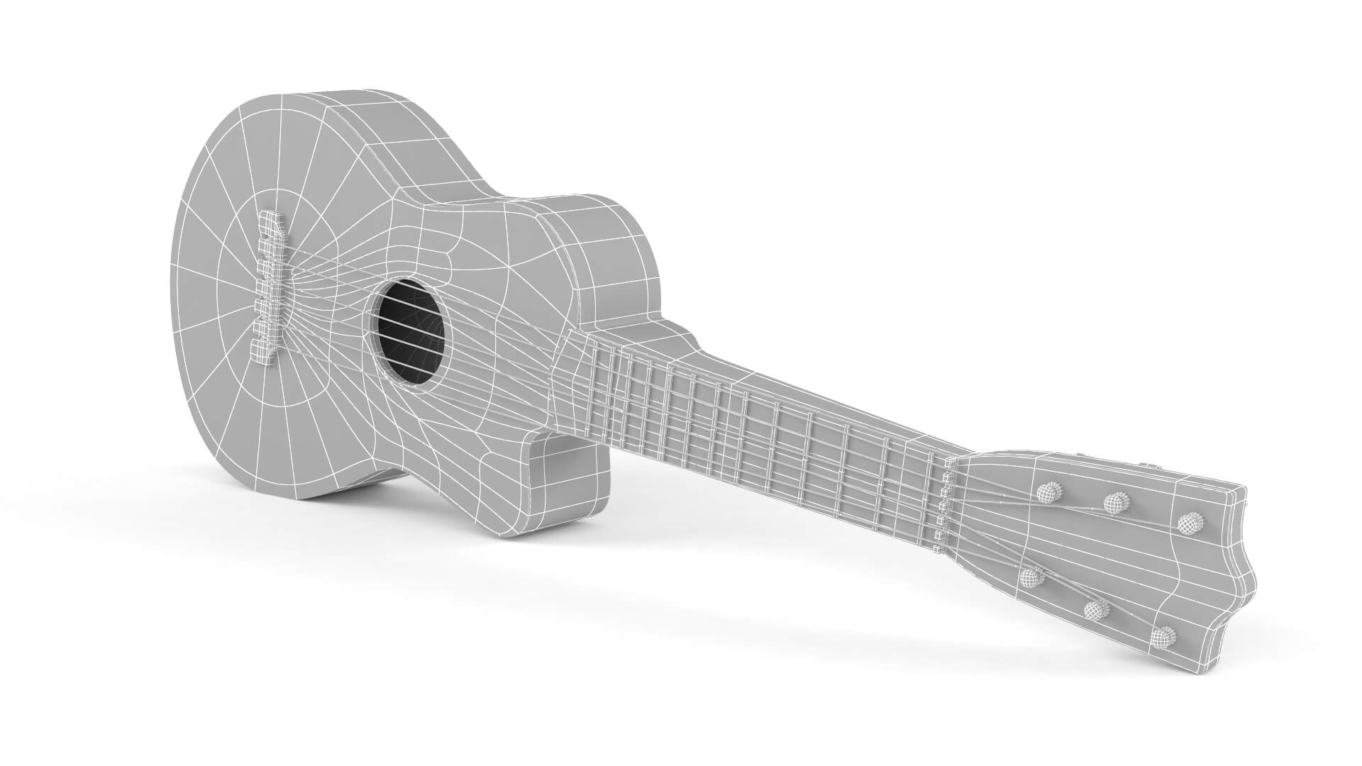Toy Acoustic Guitar - 3D Model by Javidan