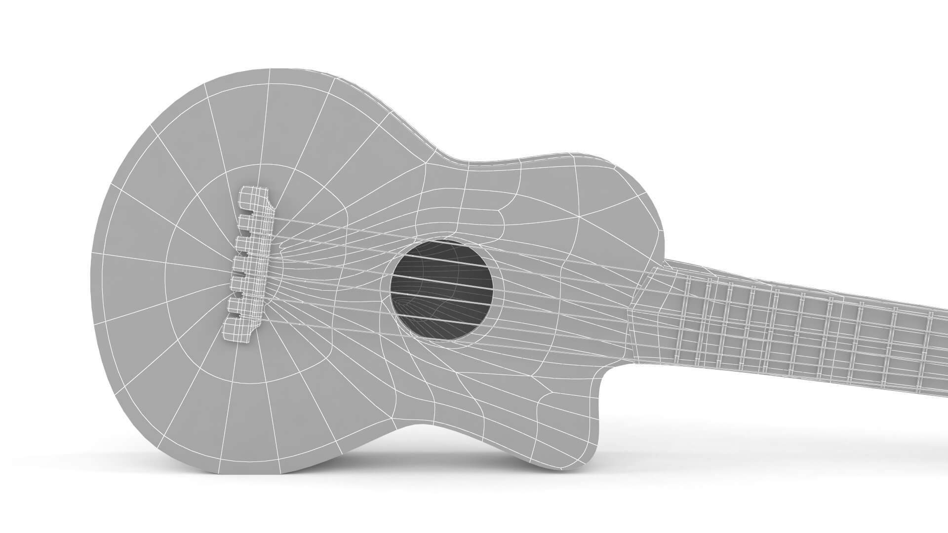 Toy Acoustic Guitar - 3D Model by Javidan