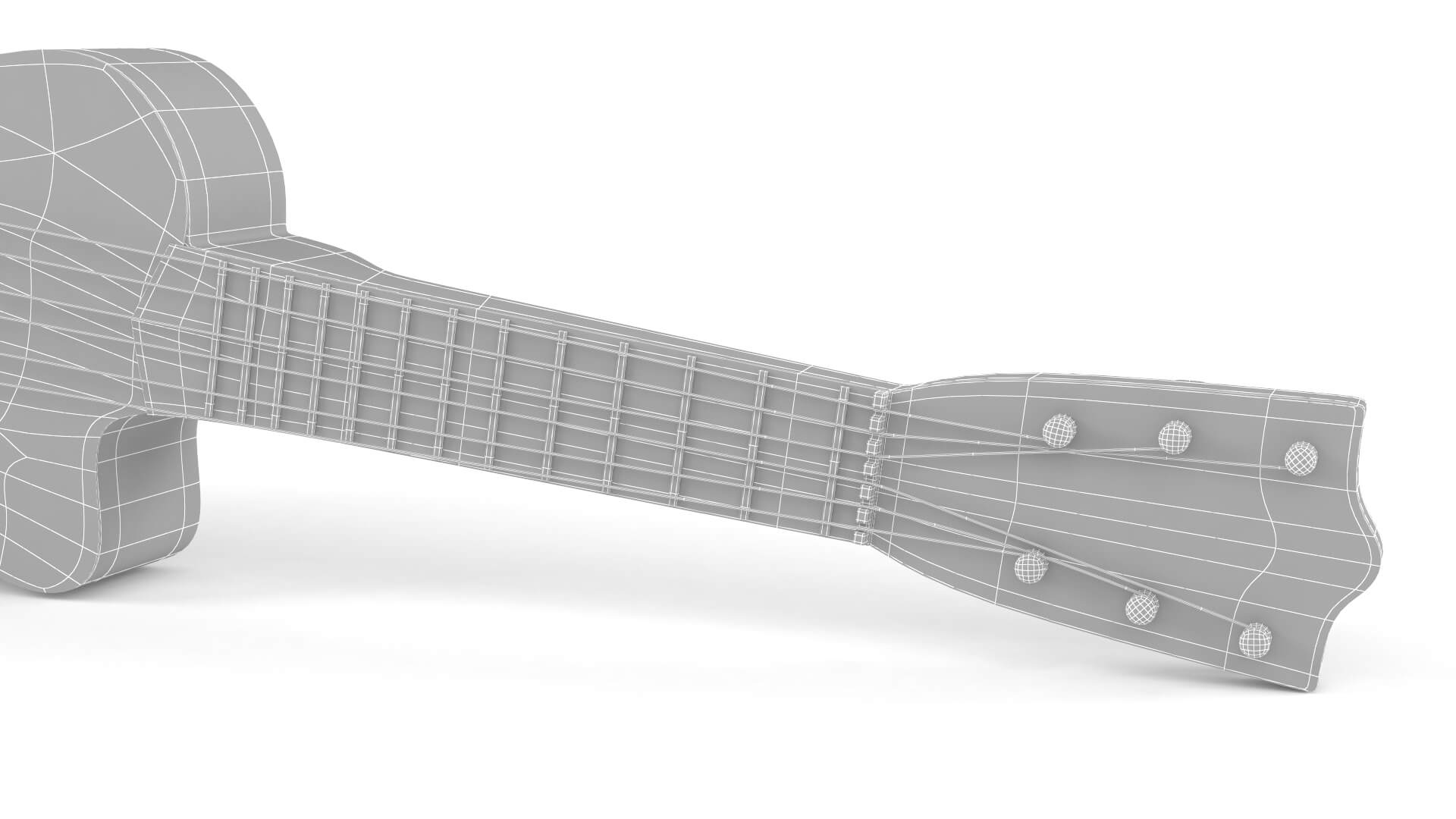 Toy Acoustic Guitar - 3D Model by Javidan