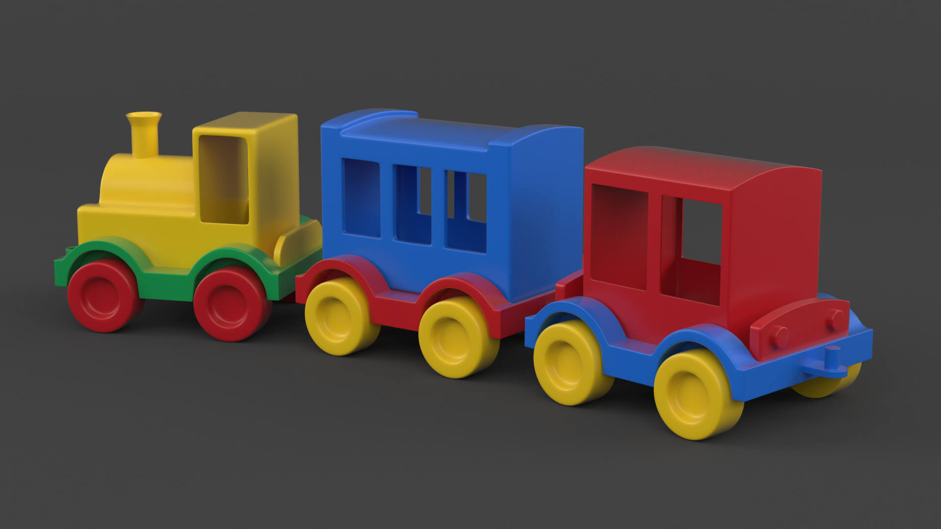Toy Train - 3D Model by Javidan