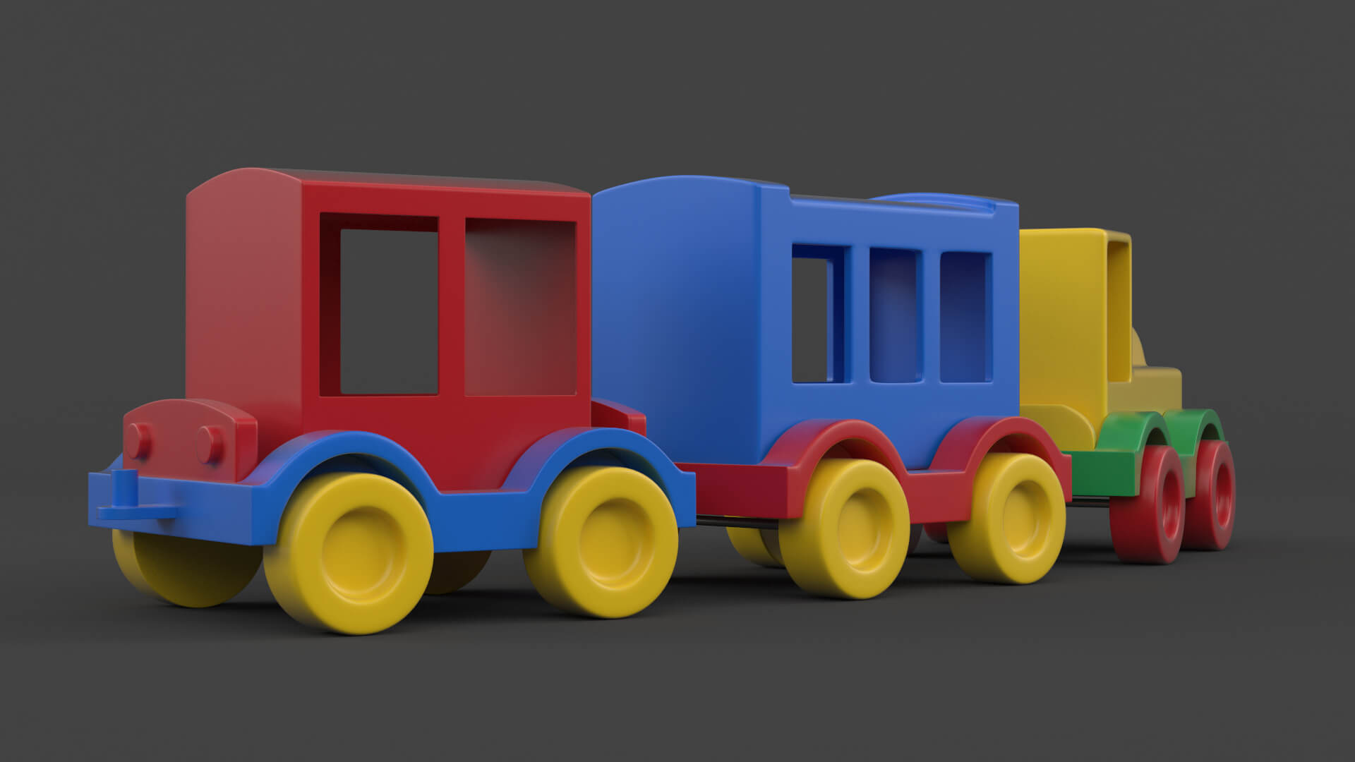 Toy Train - 3D Model by Javidan