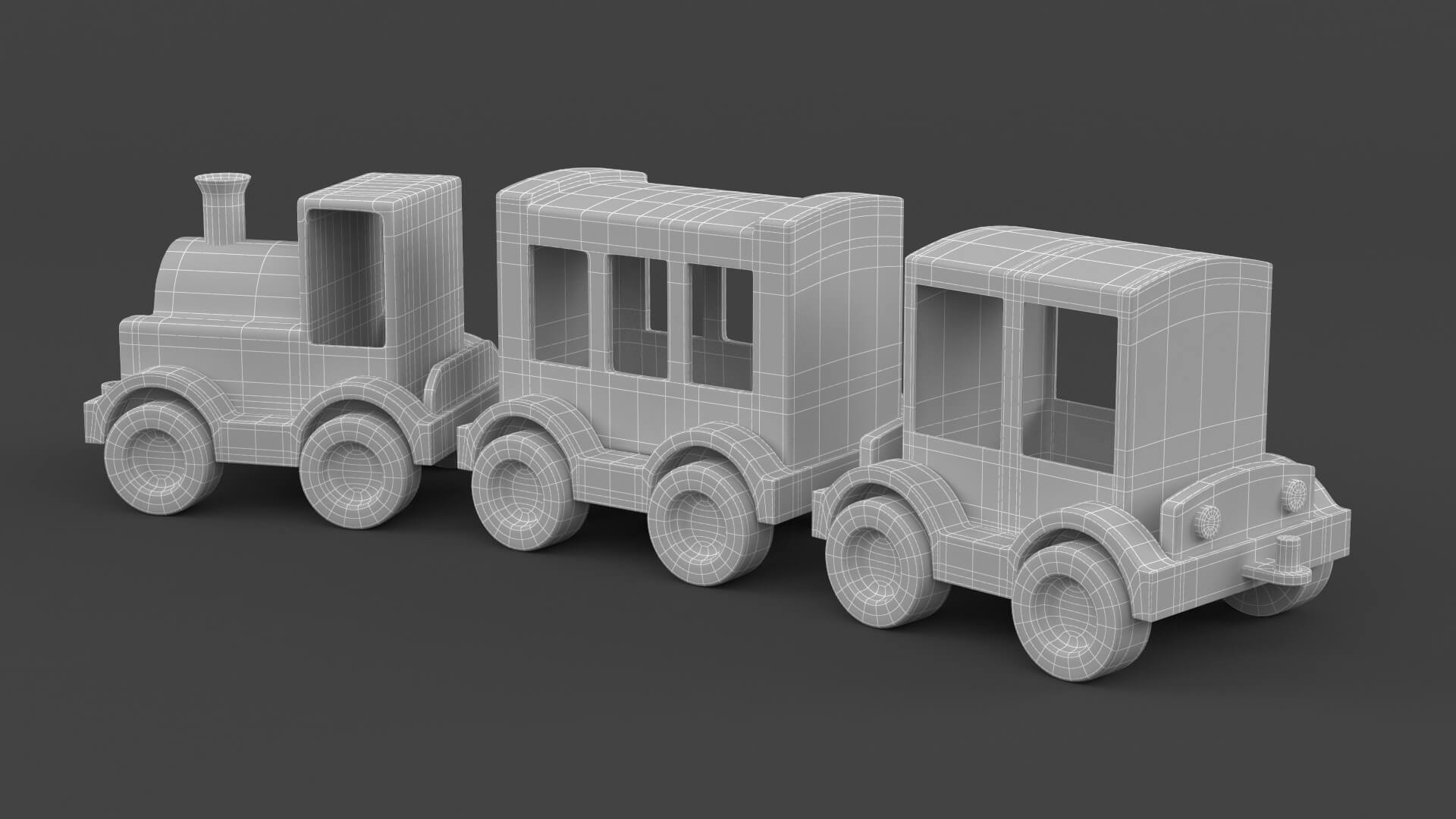 Toy Train - 3D Model by Javidan
