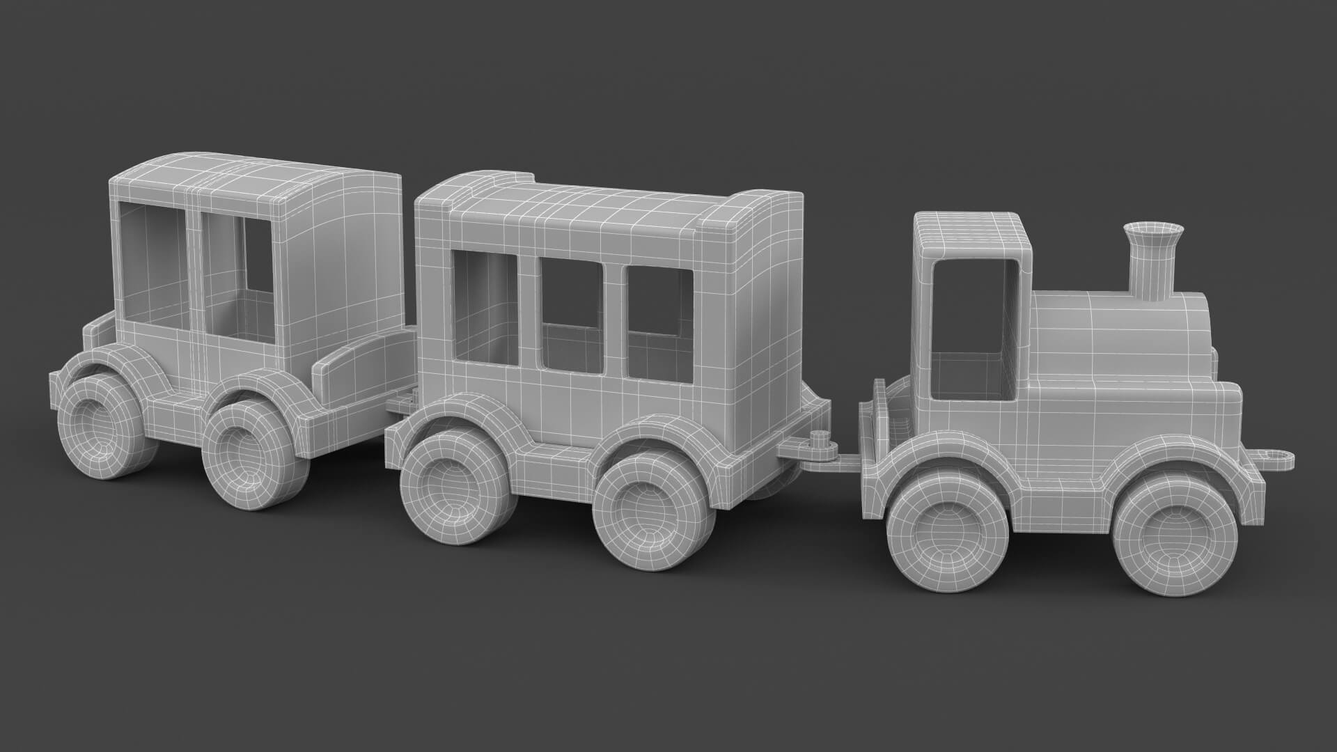 Toy Train - 3D Model by Javidan