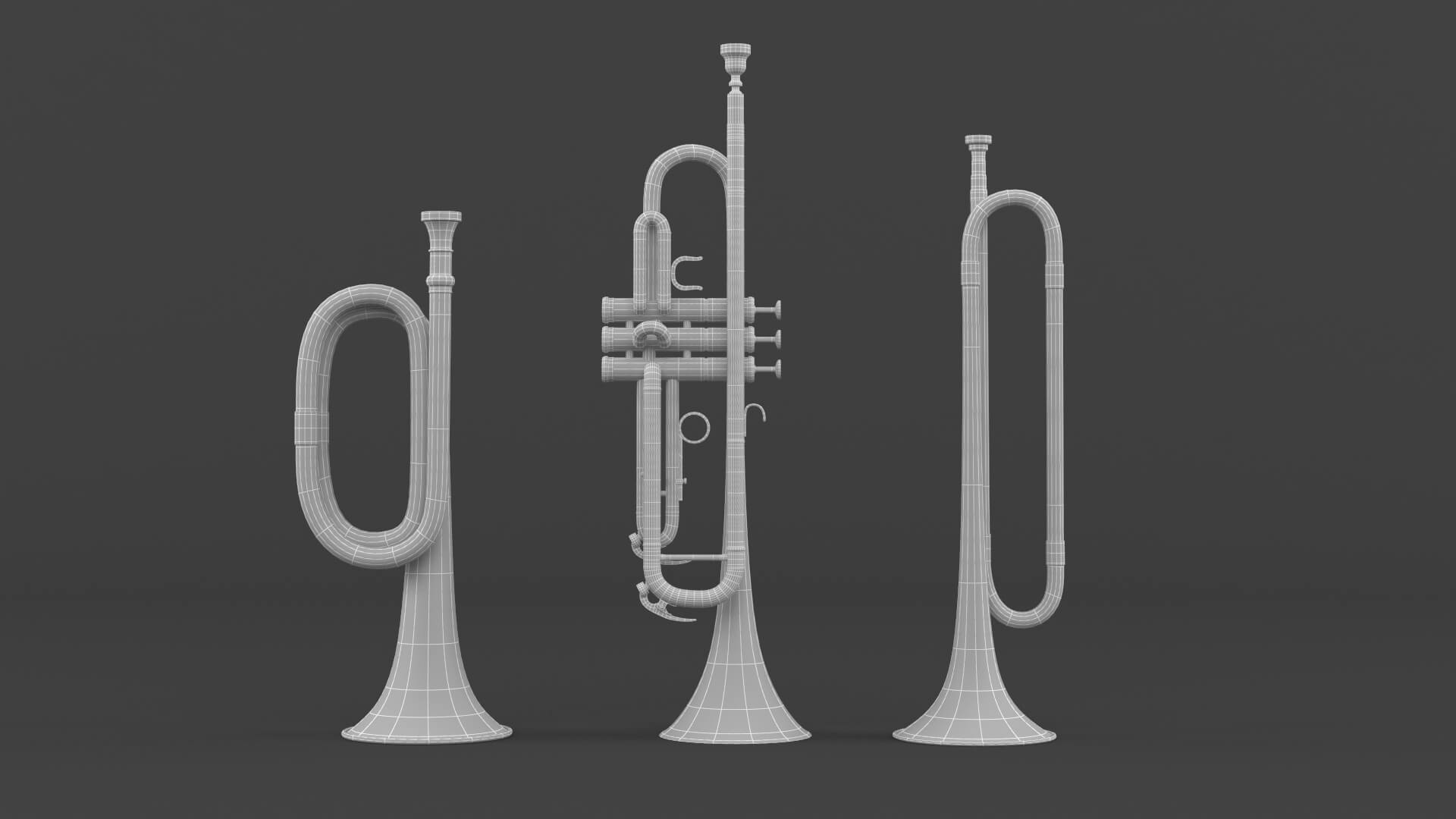 Trumpet Collection - 3D Model by Javidan