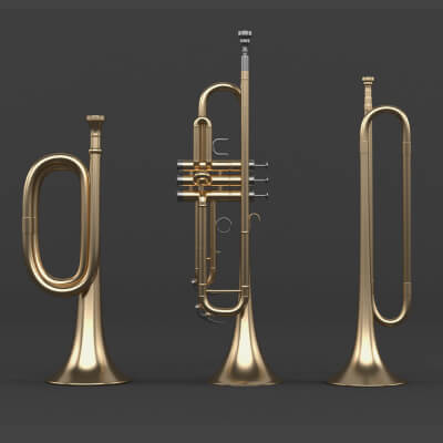 Trumpet Collection - 3D Model by Javidan