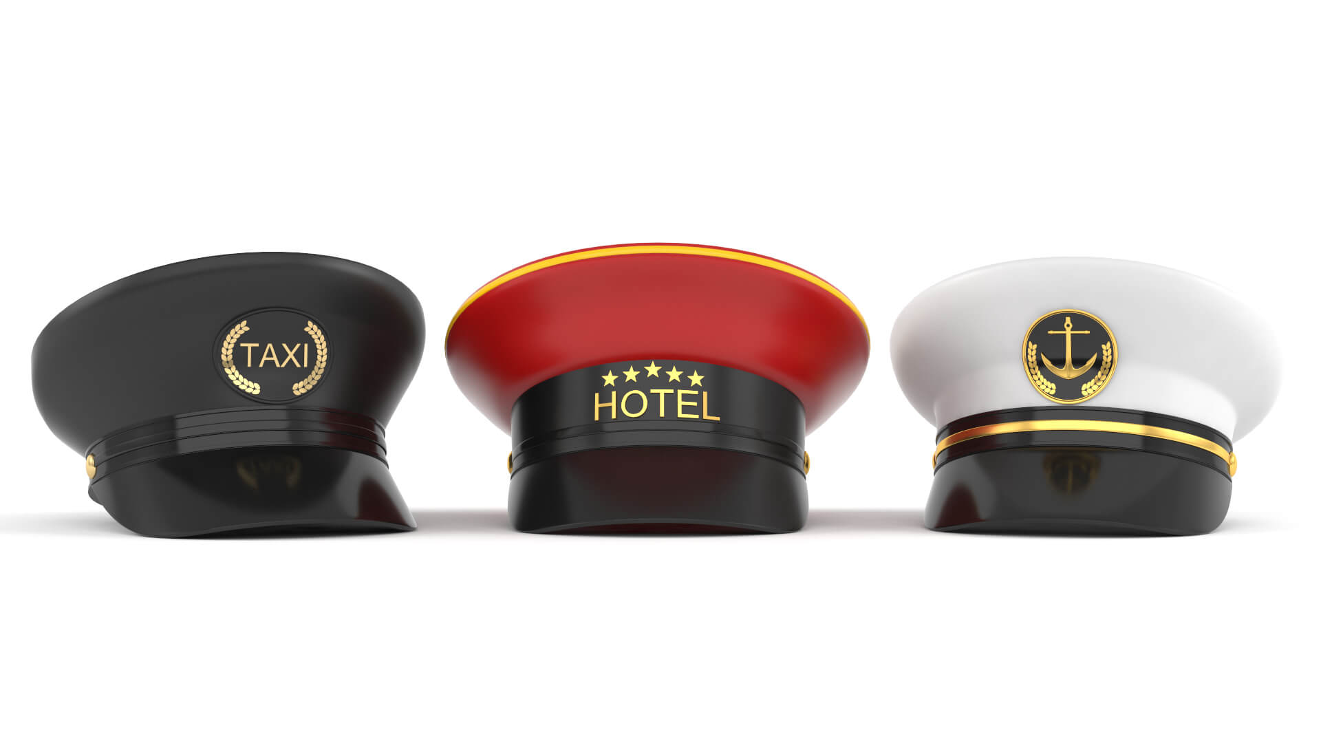 Uniform Caps - 3D Model by Javidan