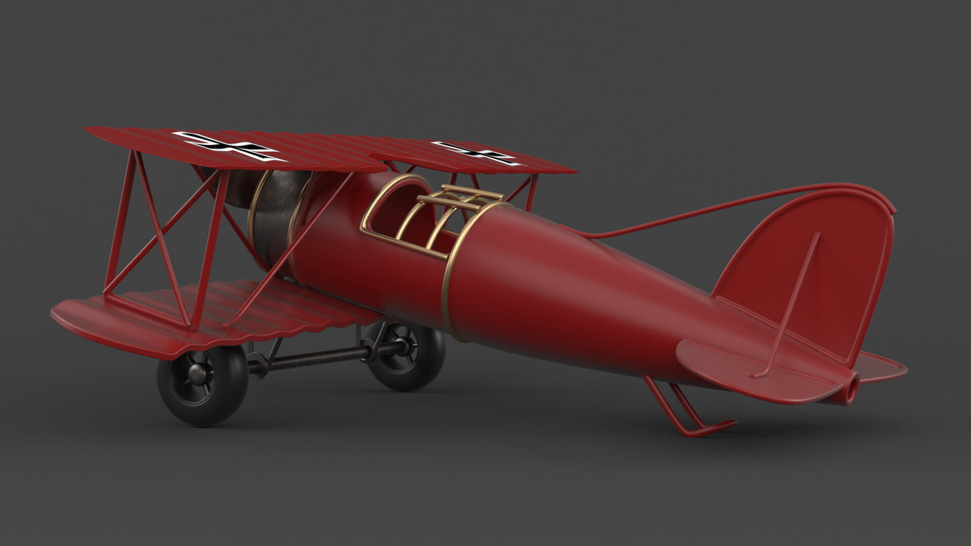 Vintage Airplane - 3D Model by Javidan