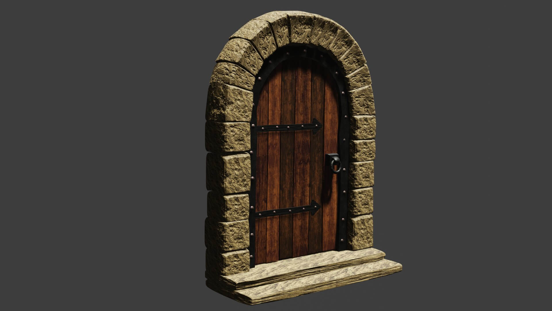 Medieval Door - 3D Model by Javieravl