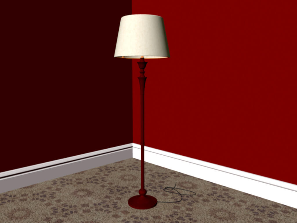 Floor Lamp - 3D Model by JayK3D