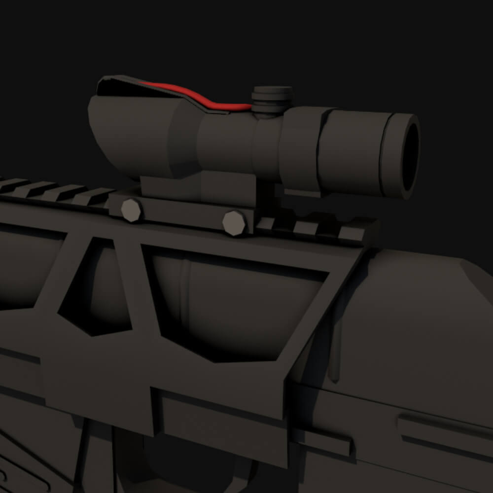 Low Poly Vss Rifle - 3D Model by jazzyrey