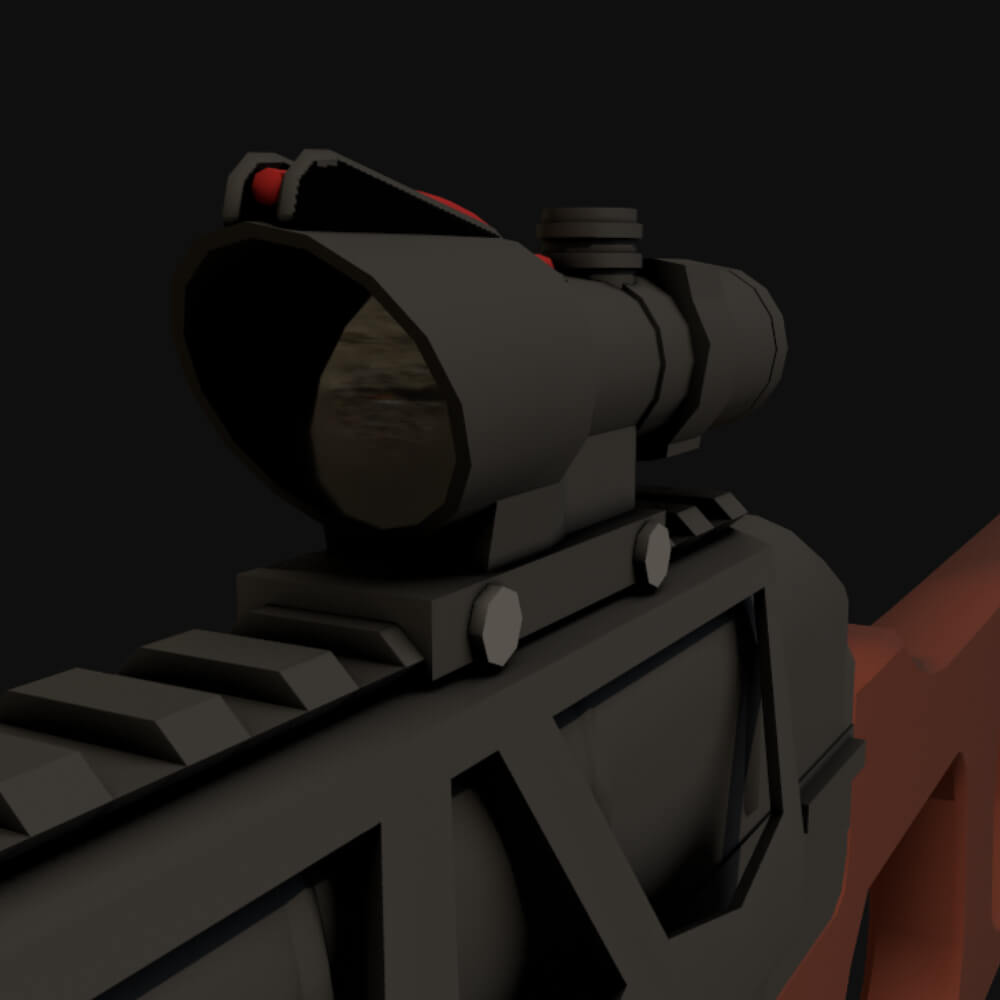 Low Poly Vss Rifle - 3D Model by jazzyrey