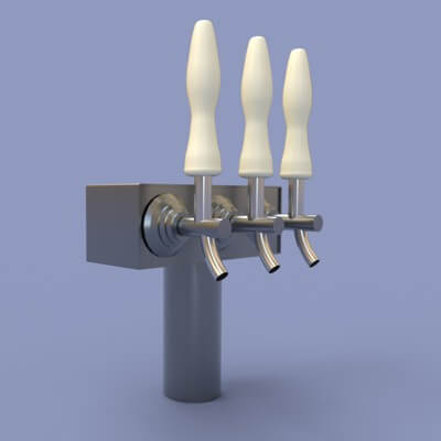 Draft Beer Spigot For a Bar - 3D Model by jbradley