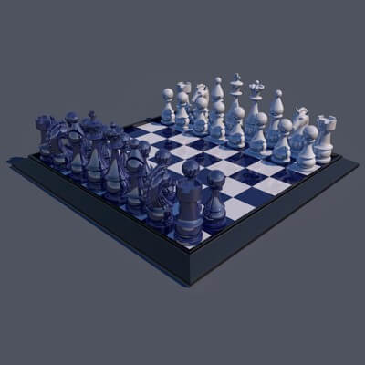 Chess Set - 3D Model by jd94
