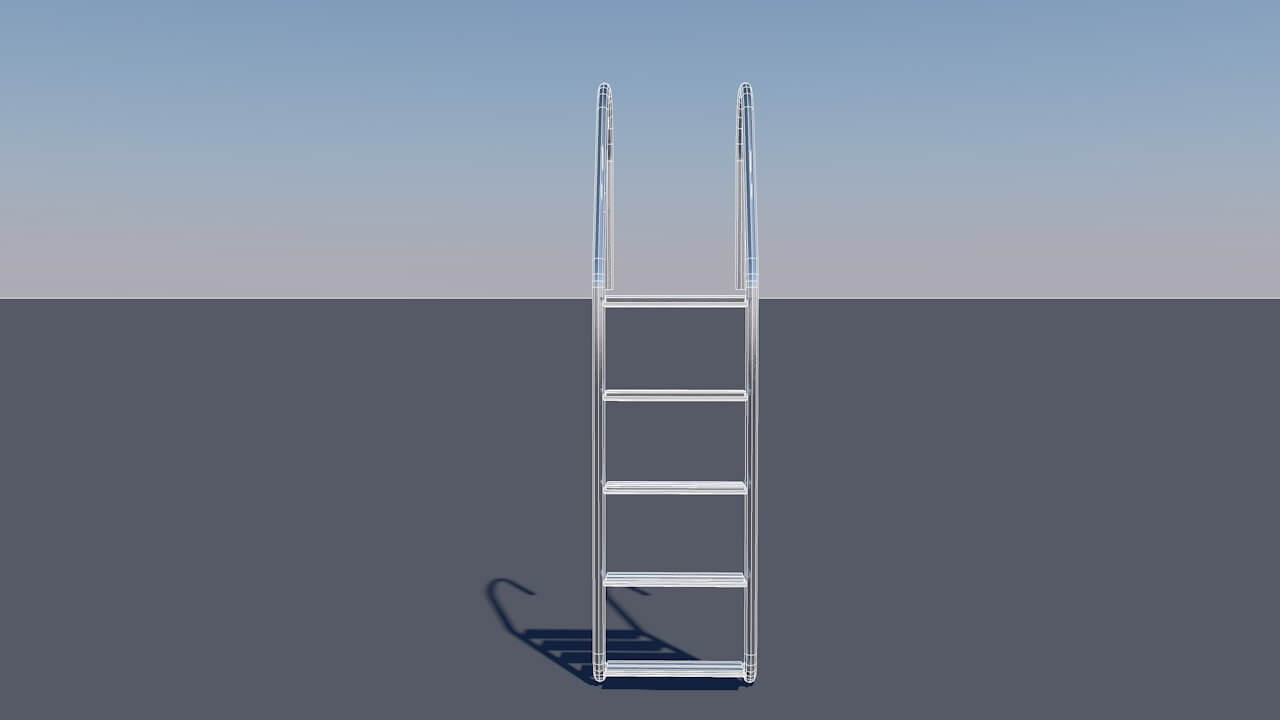 Swimming Pool Ladder - 3D Model by jd94