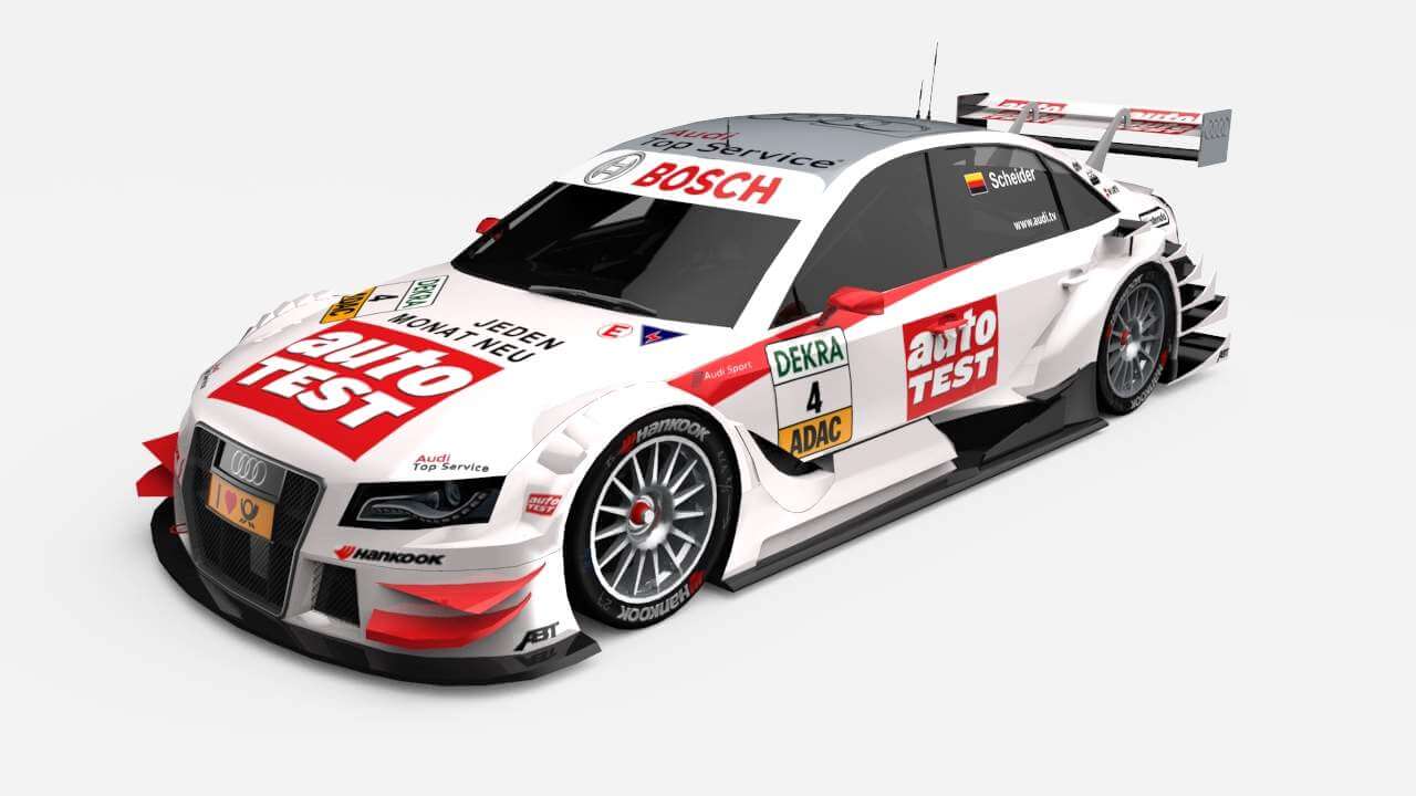 Audi A4 DTM 2011 Season - 3D Model by jdaniel_92