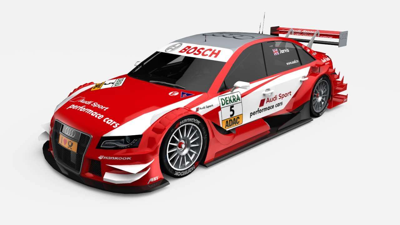 Audi A4 DTM 2011 Season - 3D Model by jdaniel_92