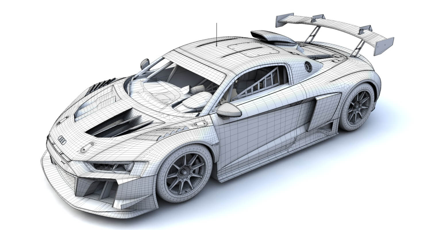 Audi R8 GT2 LMS - 3D Model by jdaniel_92