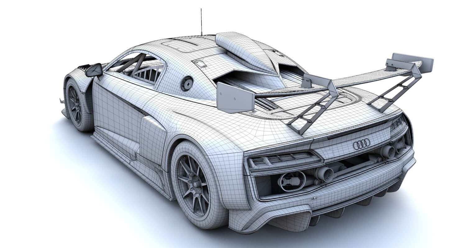 Audi R8 GT2 LMS - 3D Model by jdaniel_92