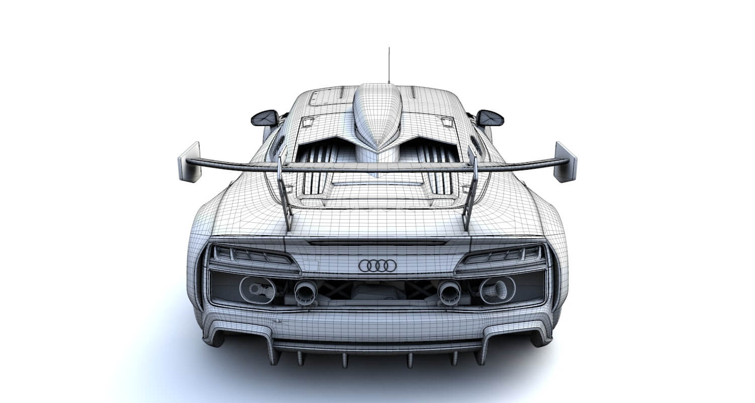 Audi R8 GT2 LMS - 3D Model by jdaniel_92
