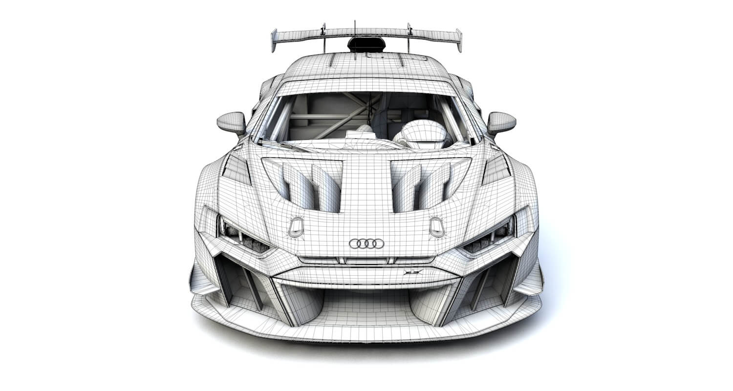 Audi R8 GT2 LMS - 3D Model by jdaniel_92