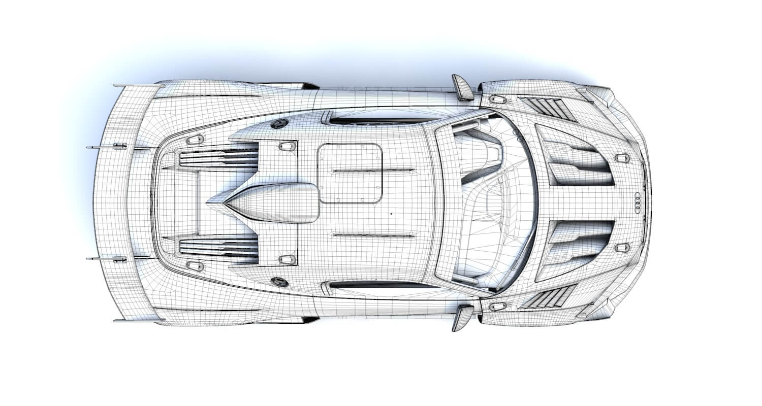 Audi R8 GT2 LMS - 3D Model by jdaniel_92