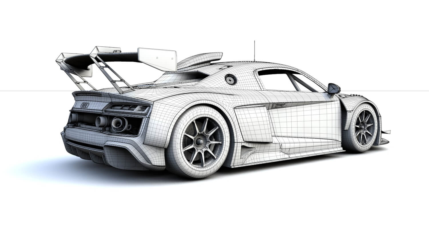 Audi R8 GT2 LMS - 3D Model by jdaniel_92