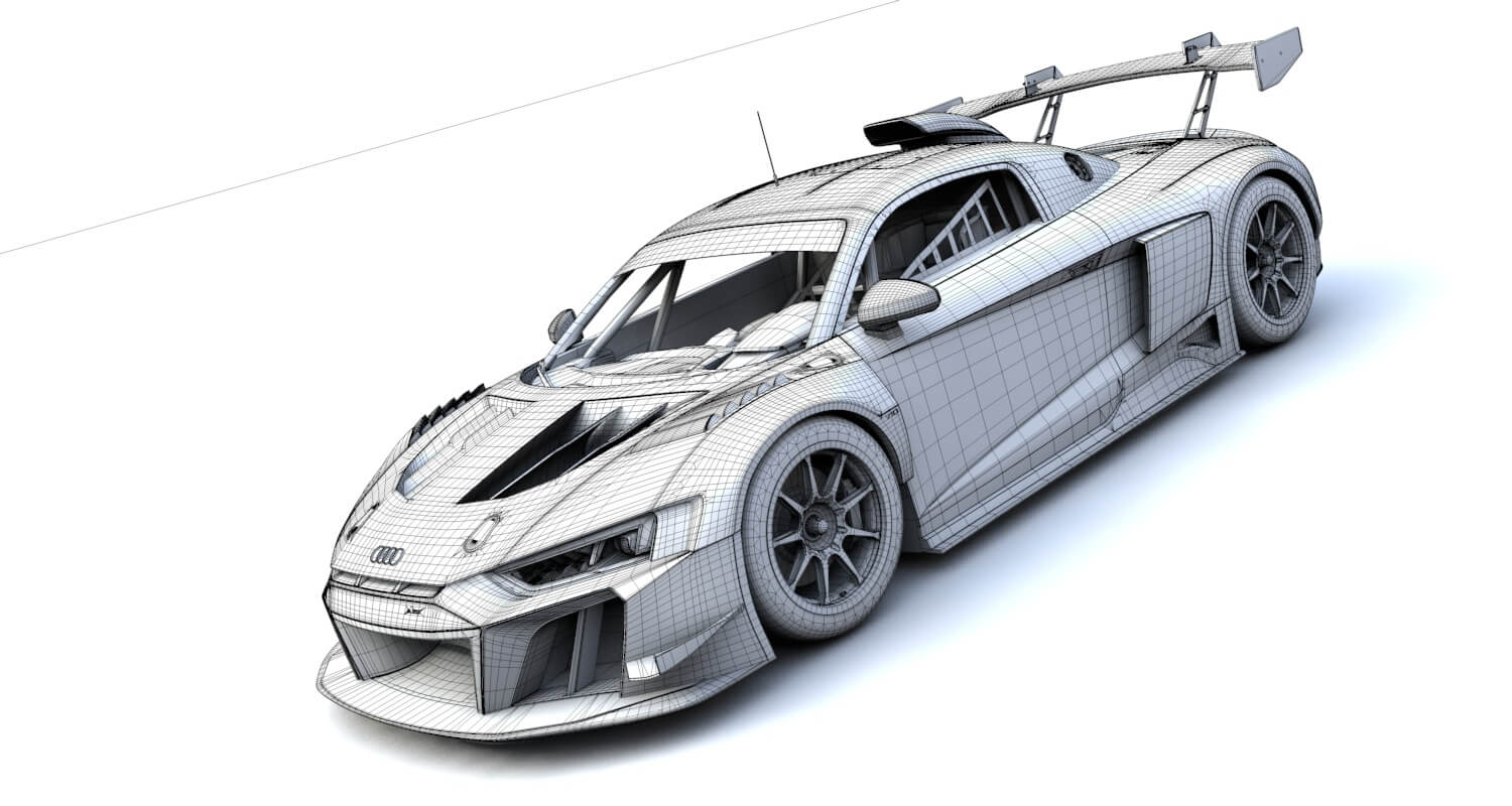Audi R8 GT2 LMS - 3D Model by jdaniel_92