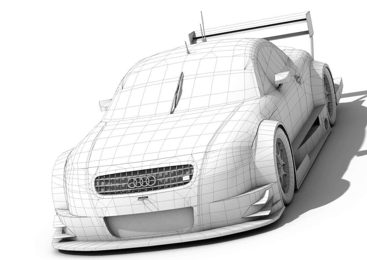 Audi TT-R DTM 2002 Season 3D Model by jdaniel_92