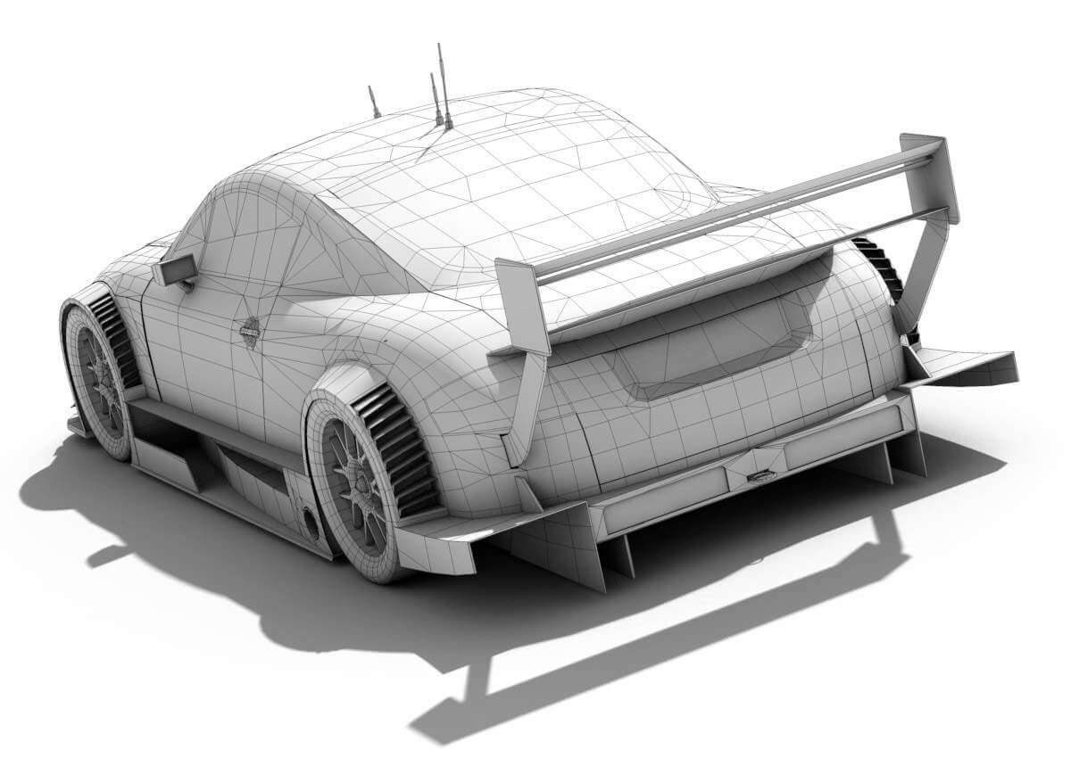 Audi TT-R DTM 2002 Season 3D Model by jdaniel_92