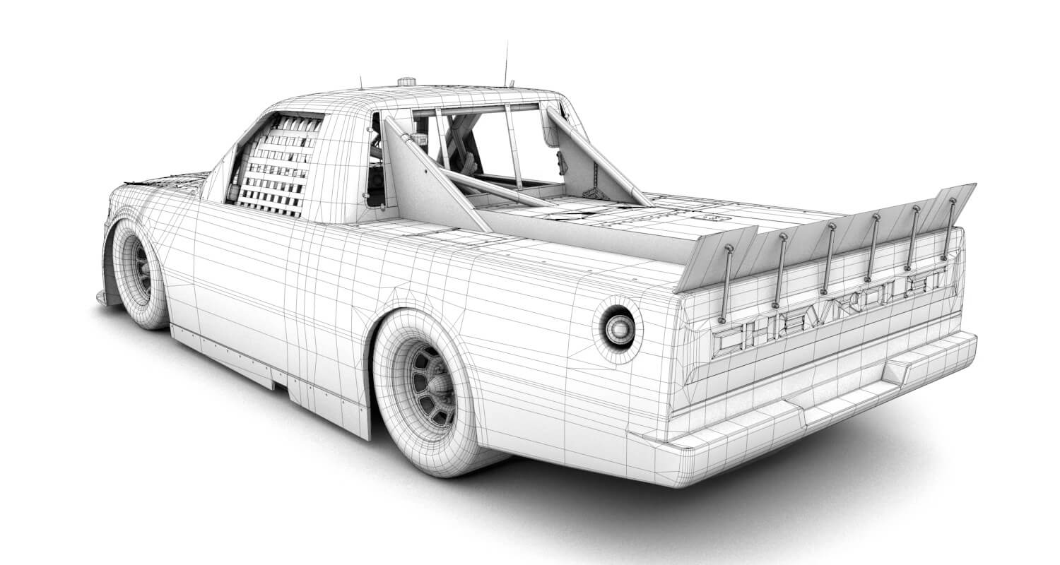 Chevrolet Silverado Cws Nascar Truck 2020-2023 3D Model by jdaniel_92