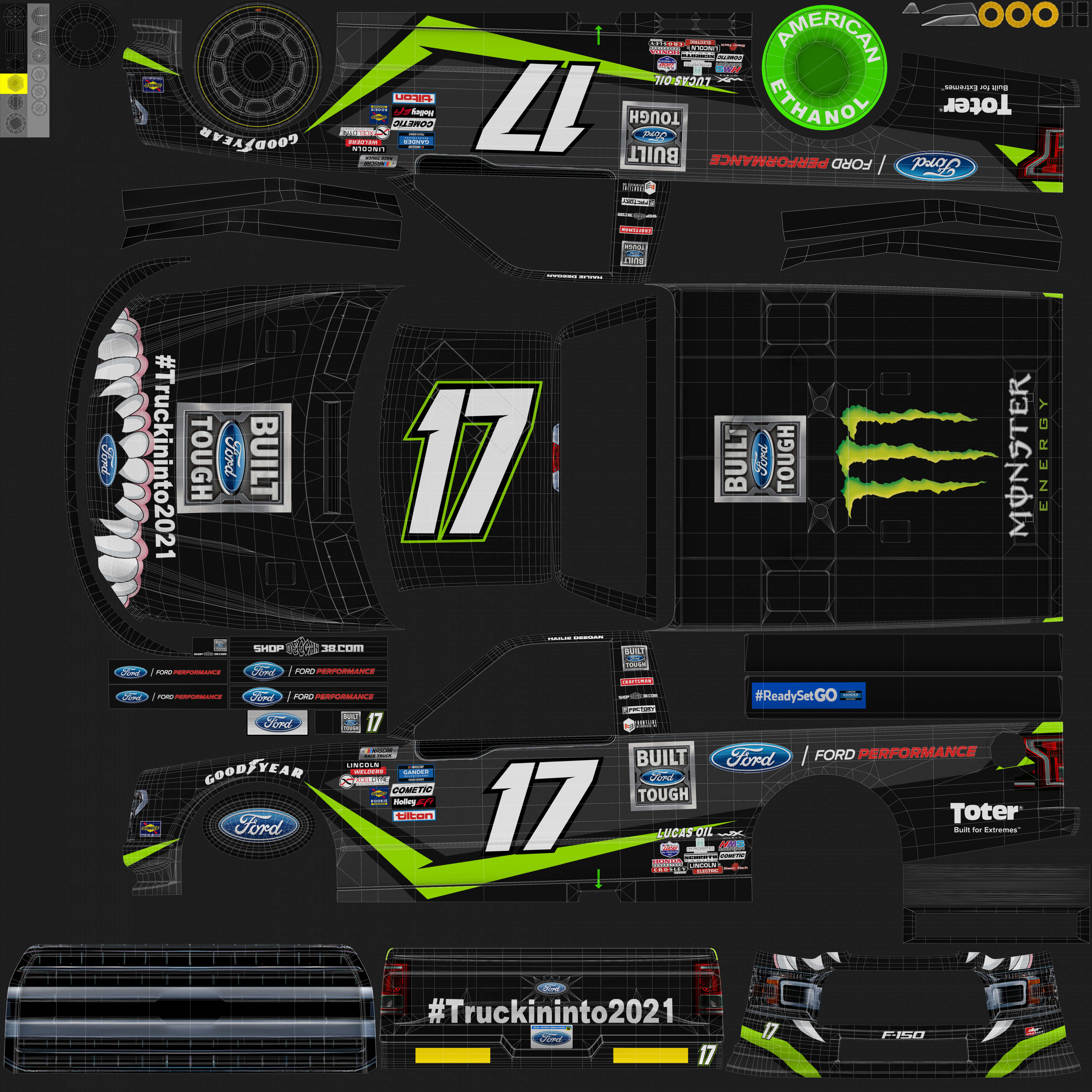 Ford F150 Nascar Truck Cws 2020 - 3D Model by jdaniel_92