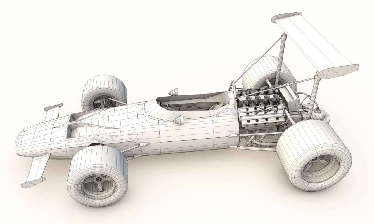 Mclaren M7A - 3D Model by jdaniel_92