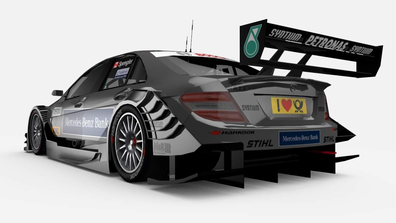 Mercedes Benz C-Class DTM 2011 Season 3D Model by jdaniel_92