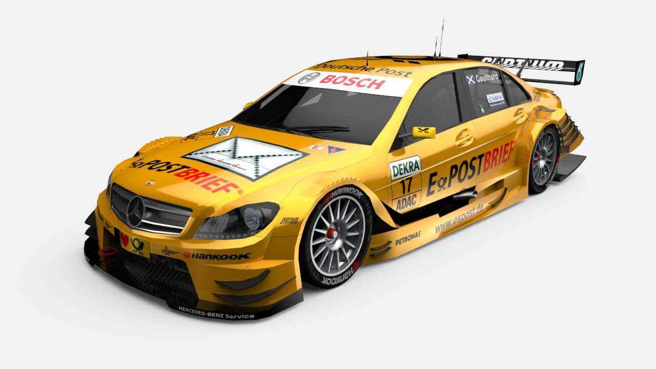 Mercedes Benz C-Class DTM 2011 Season 3D Model by jdaniel_92