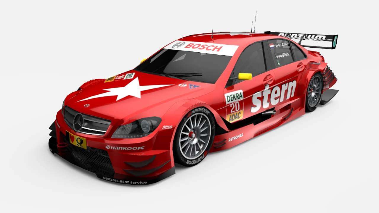 Mercedes Benz C-Class DTM 2011 Season 3D Model by jdaniel_92