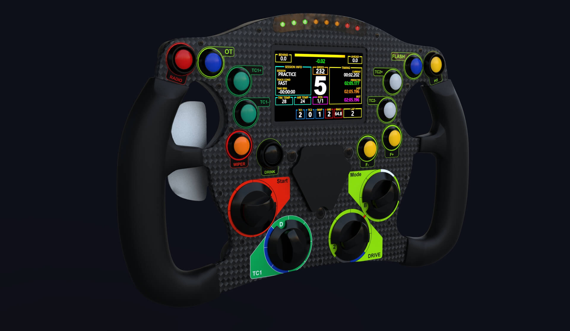 Oreca Steering Wheel - 3D Model by jdaniel_92