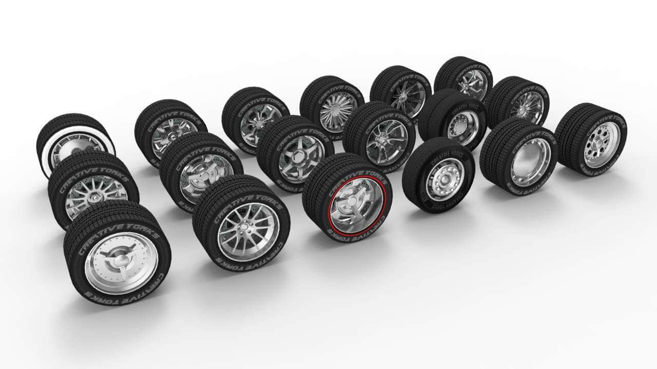 Wheels Pack 1 - 3D Model by jdaniel_92