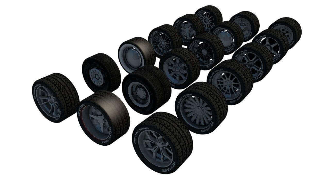 Wheels Pack 1 - 3D Model by jdaniel_92